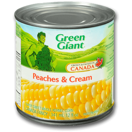 Canned Peaches & Cream Whole Kernel Corn - Green Giant* Canada